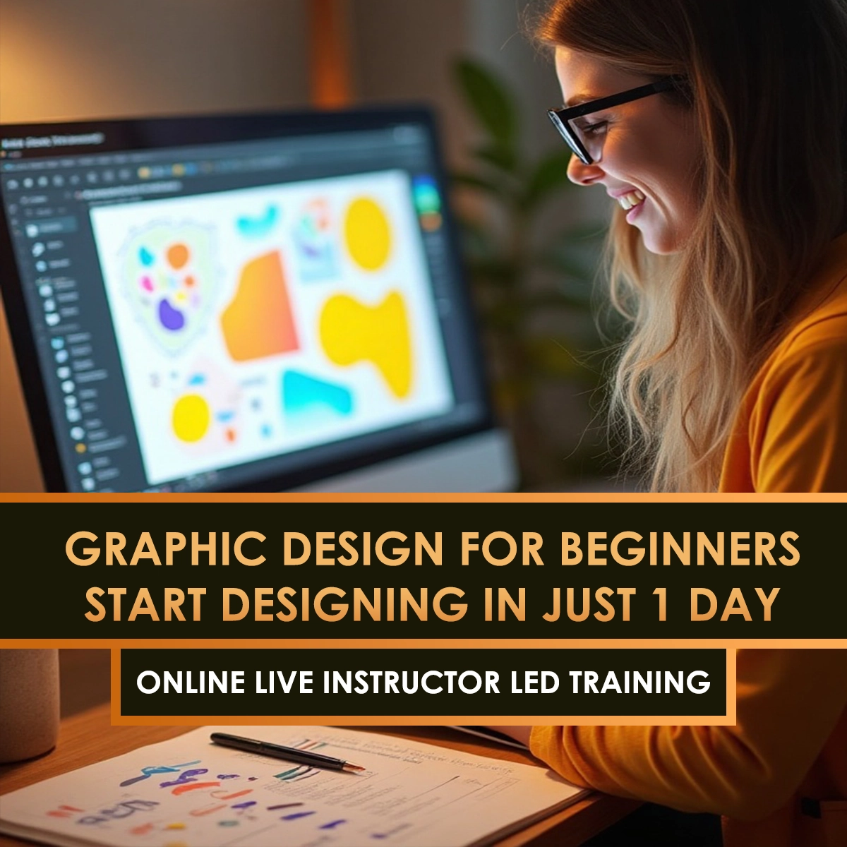 Online Graphic Design for Beginners: Unlock Stunning Results in Just 1 Day